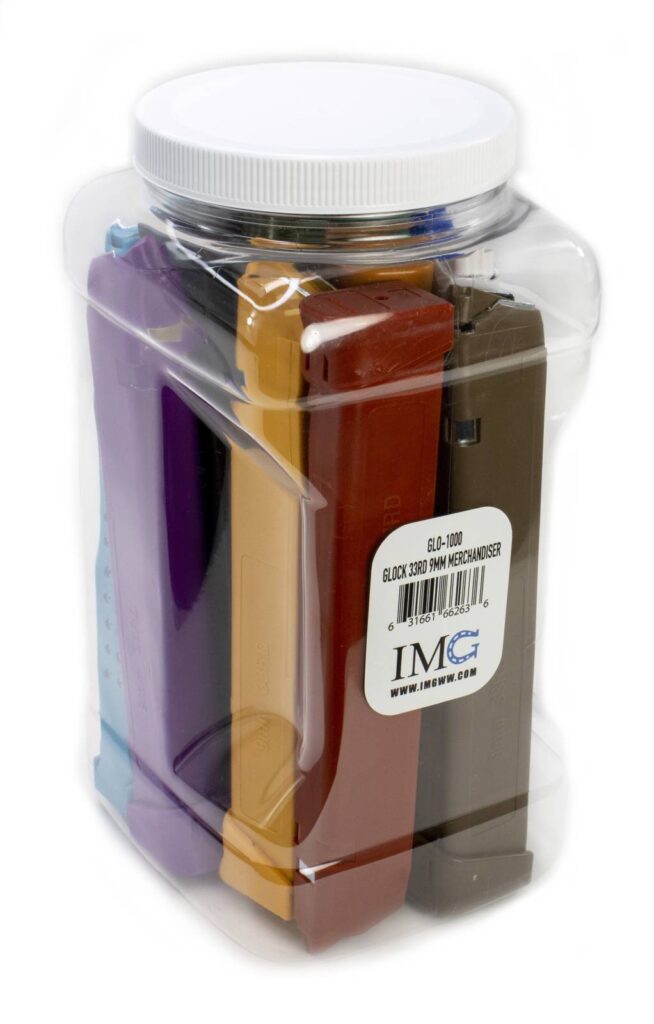 Glock Compatible 9mm 33round Merchandiser 13 Colors – Icon Marketing Group